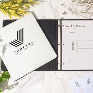 Custom Weekly Planner Binder, Weekly and Monthly Planner, Leather ...