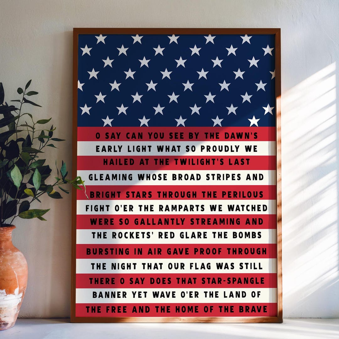 4th of July Wall Art Print, Patriotic Decor, Independence Day Art, 4th ...