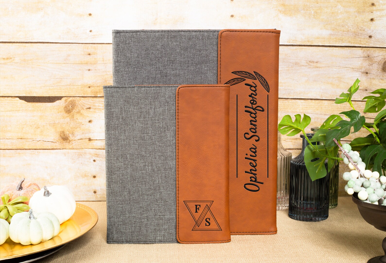 Personalized Portfolio, Leather Canvas Portfolio, Custom Journal ...