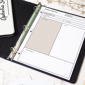 Custom Student Planner Binder, College Student Gift, 3 Ring Binder ...