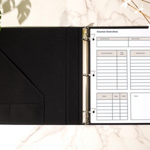 Custom Student Planner Binder, College Student Gift, 3 Ring Binder ...