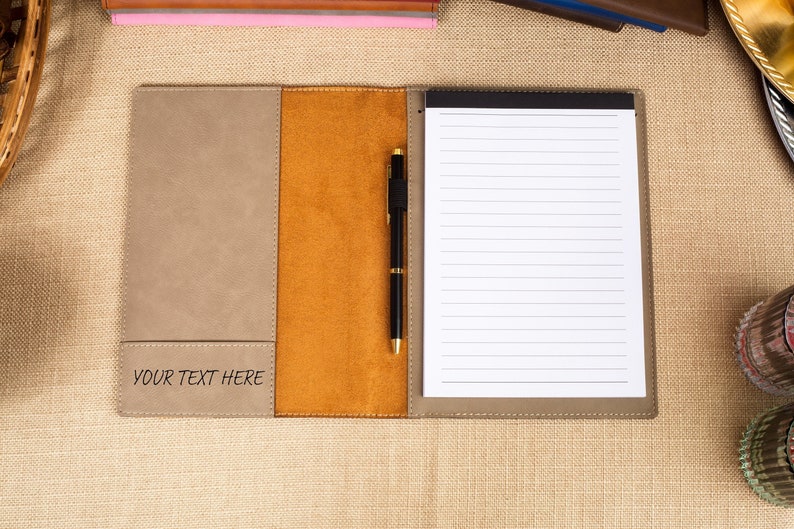 Personalized Leather Padfolio Custom Leather Portfolio - Etsy