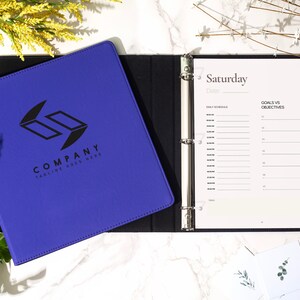 Custom Weekly Planner Binder, Weekly and Monthly Planner, Leather ...