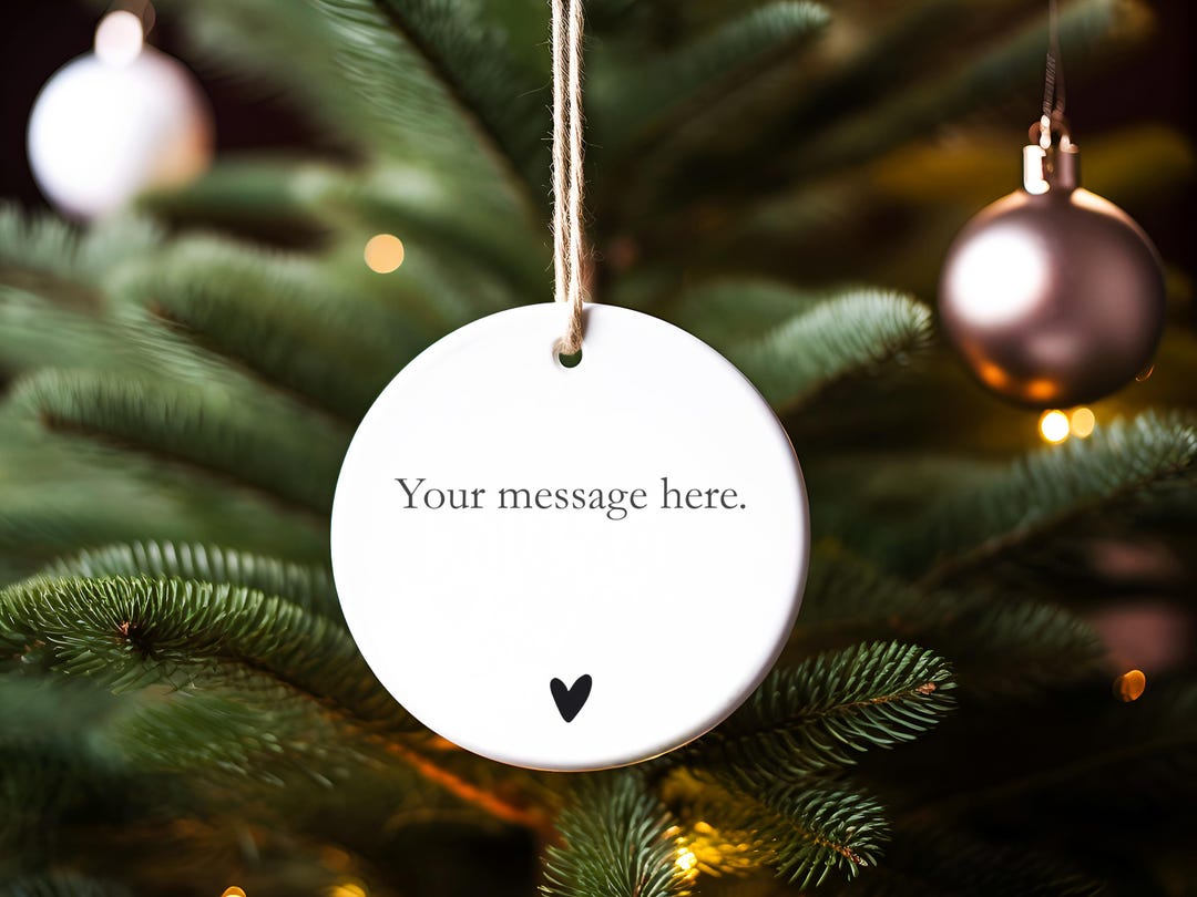 Custom Text Ornament, Message Ornaments, Unique Christmas Gifts ...