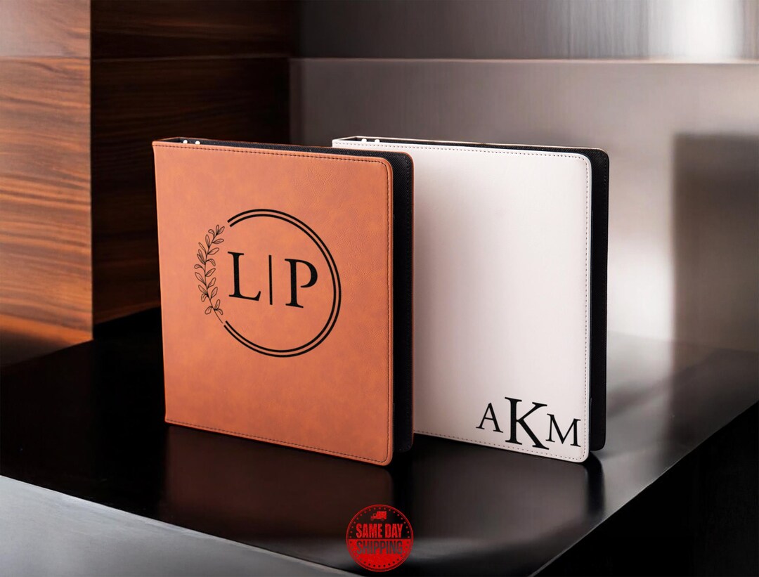 3 Ring Binder Portfolio, Custom Binder Cover, Leather Binder A4, Binder ...