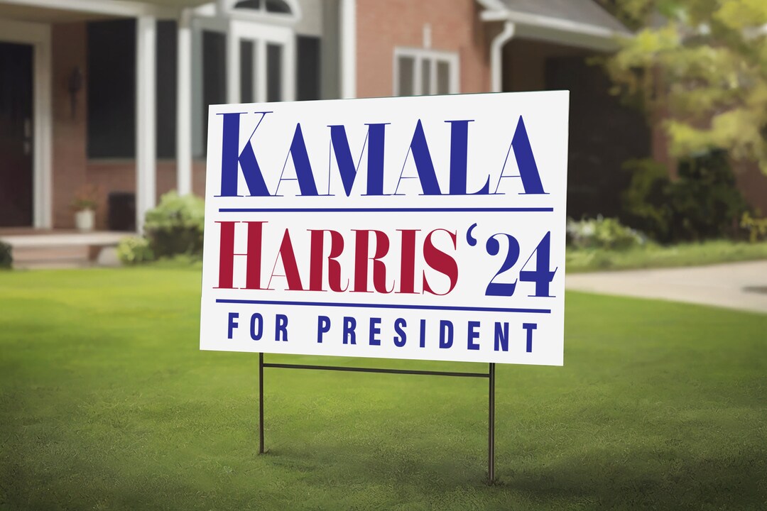 Kamala Harris 2024 Yard Sign, Custom Harris Yard Sign, Kamala for ...