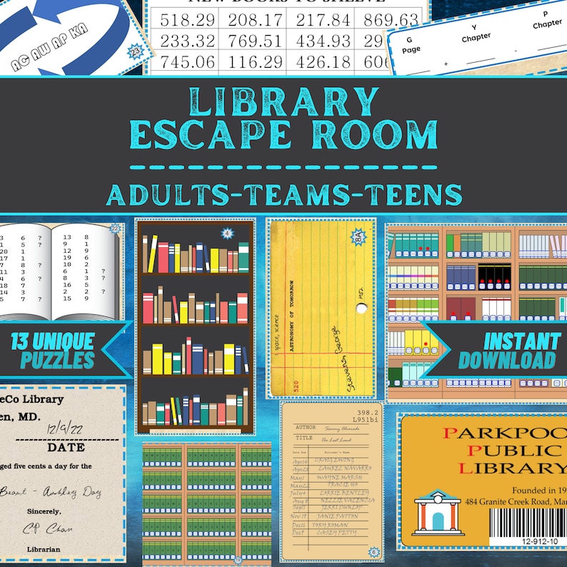 Escape Room Game Printable - Medium Bundle - Office Teams, Adults ...