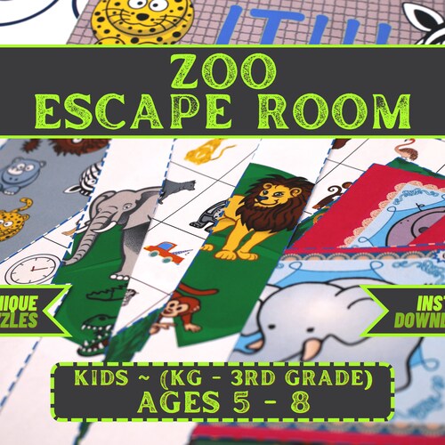 Kids Escape Room Game Printable Party Escape DIY Party - Etsy