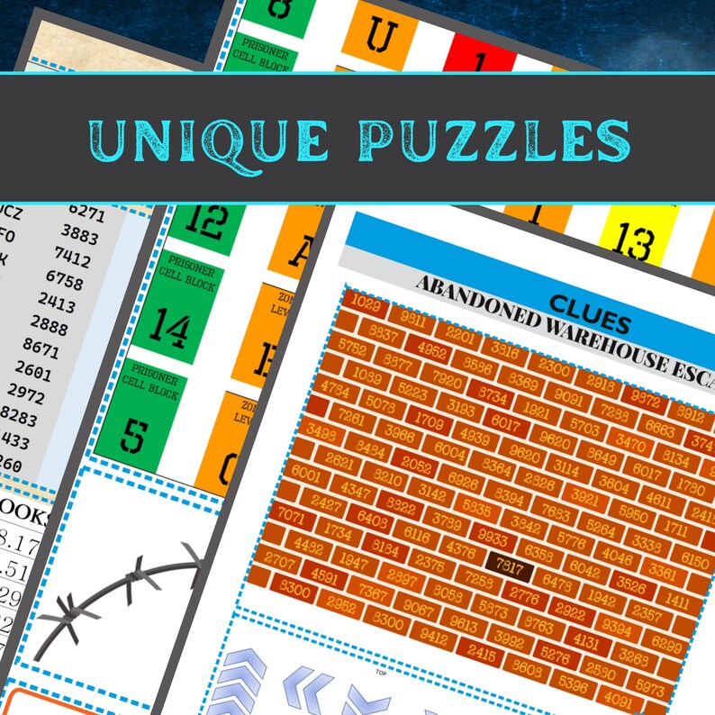 Escape Room Game Printable - Medium Bundle - Office Teams, Adults ...