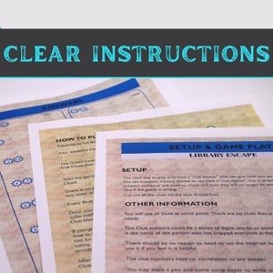 Escape Room Game Printable - Library Escape - Office Teams, Adults ...