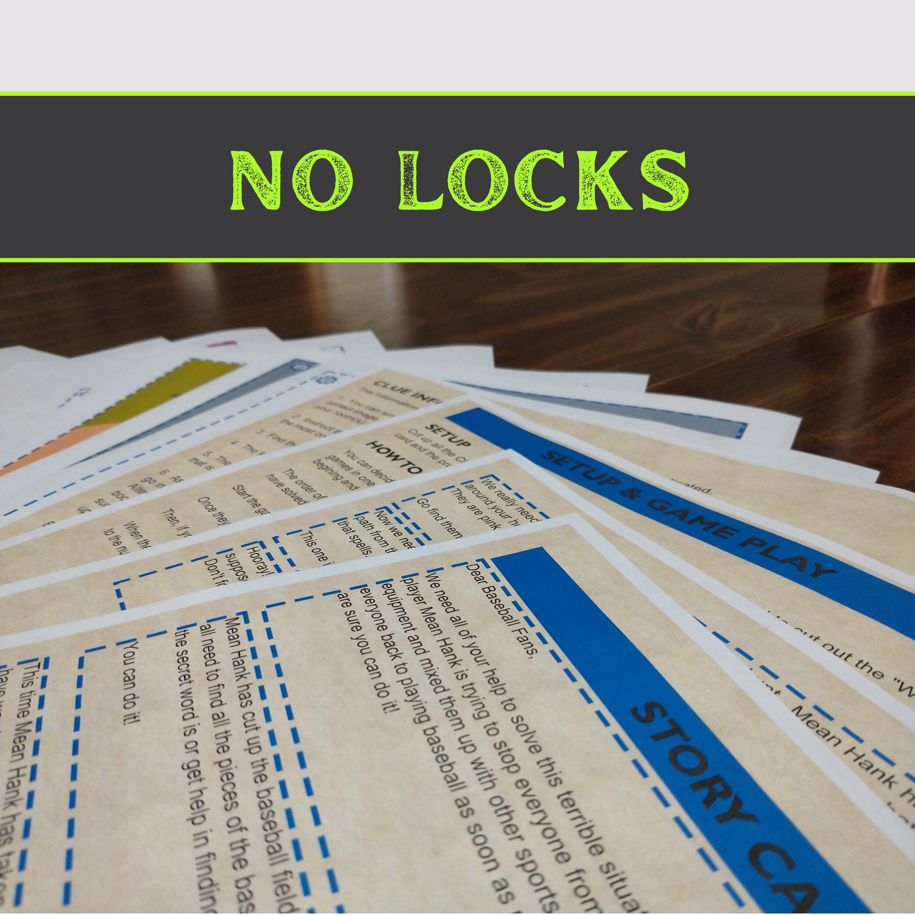 Kids Escape Room Game Printable Kit - Baseball Escape - DIY Party Game ...