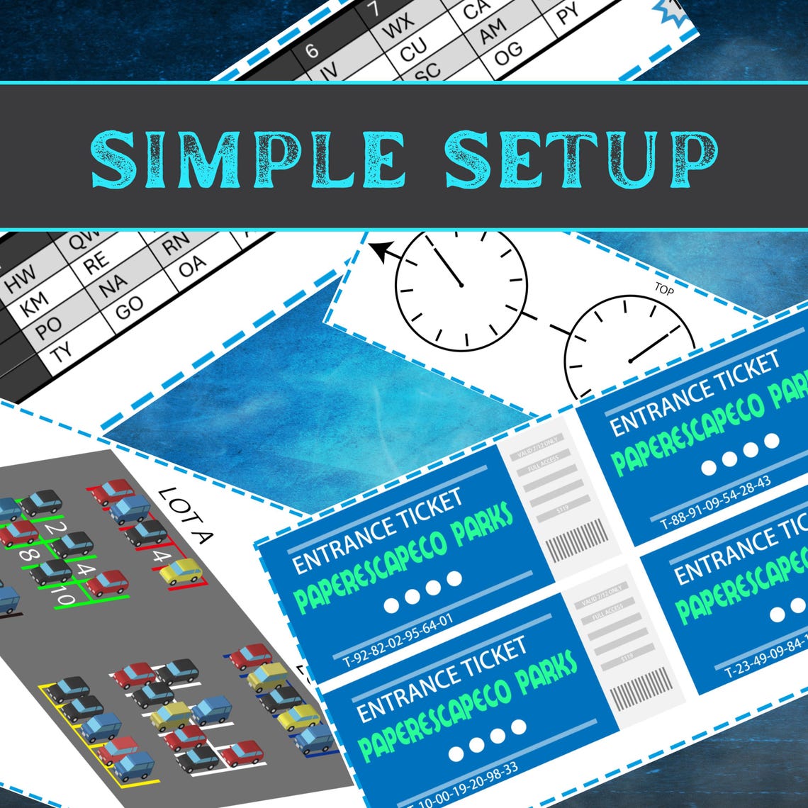 Escape Room Game Printable - Amusement Park - Office Teams, Adults ...