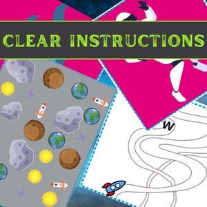 Kids Escape Room Game Printable Kit - Space Escape - DIY Party Game for ...