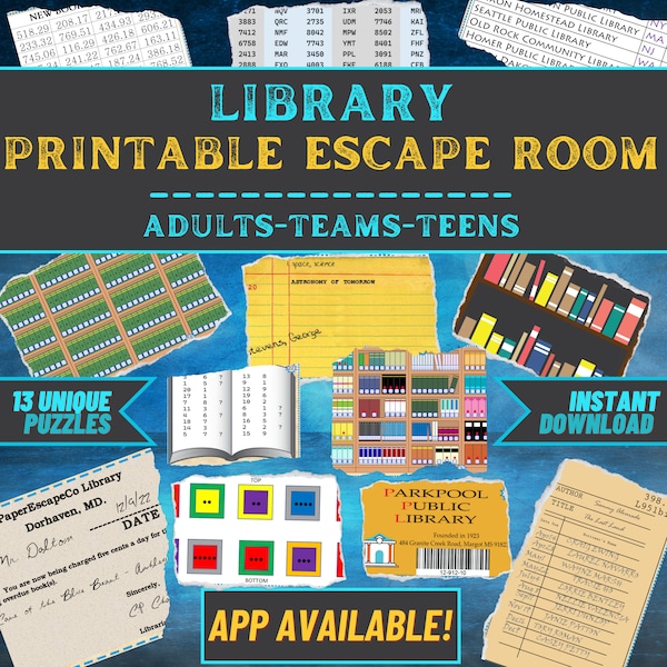 Escape Room Printable - Etsy