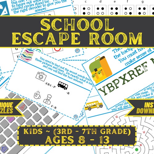 Escape Room for Kids Printable Party Game Escape the - Etsy