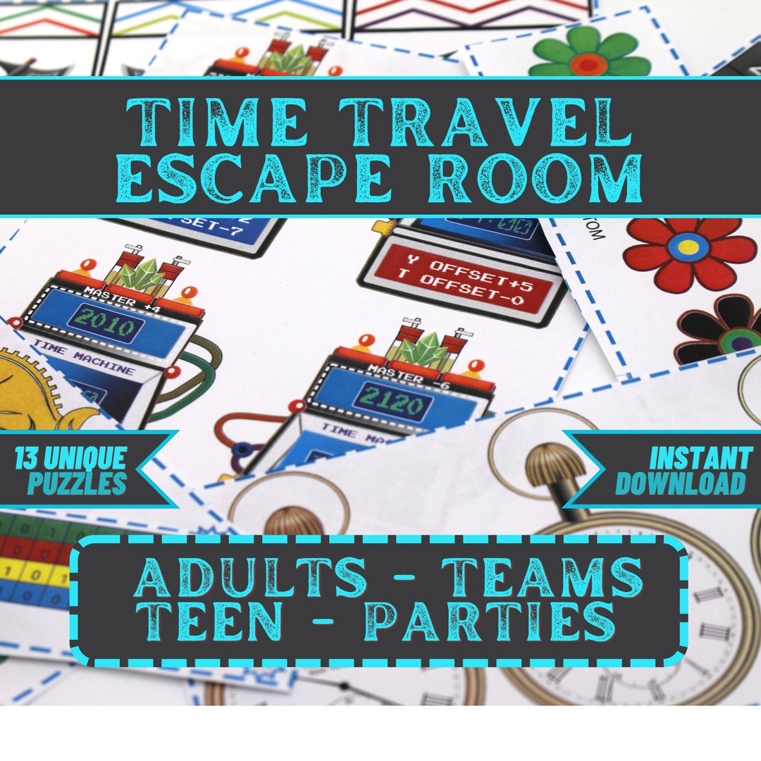 Escape Room Game Printable Time Travel Escape Office - Etsy
