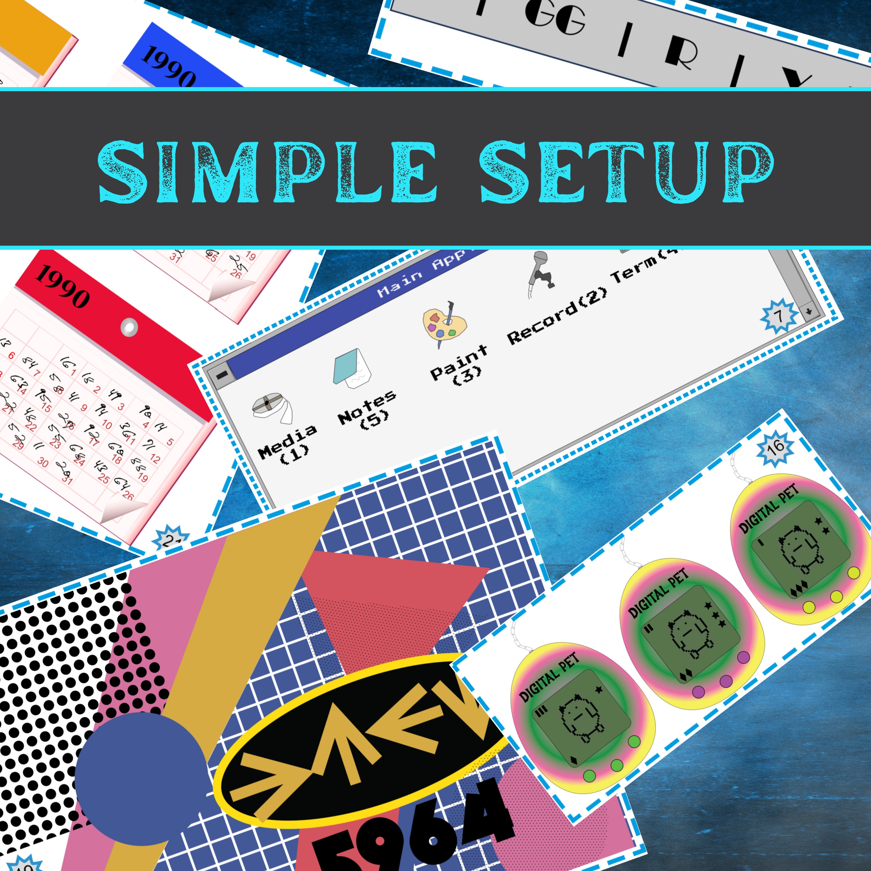Escape Room Game Printable - 90's Escape - Office Teams, Adults, Teens ...