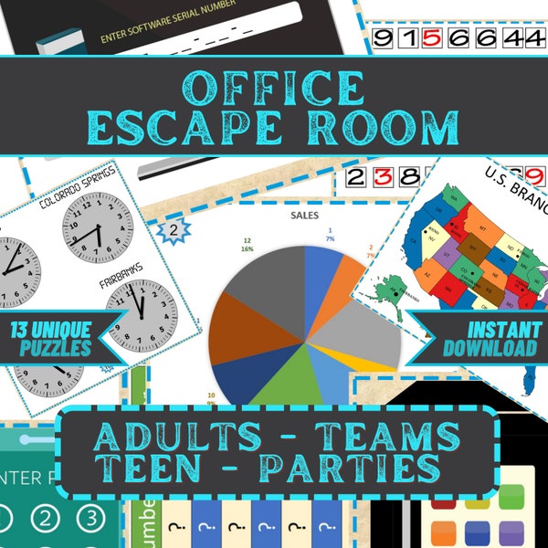 Escape Room for Adults Printable - Etsy