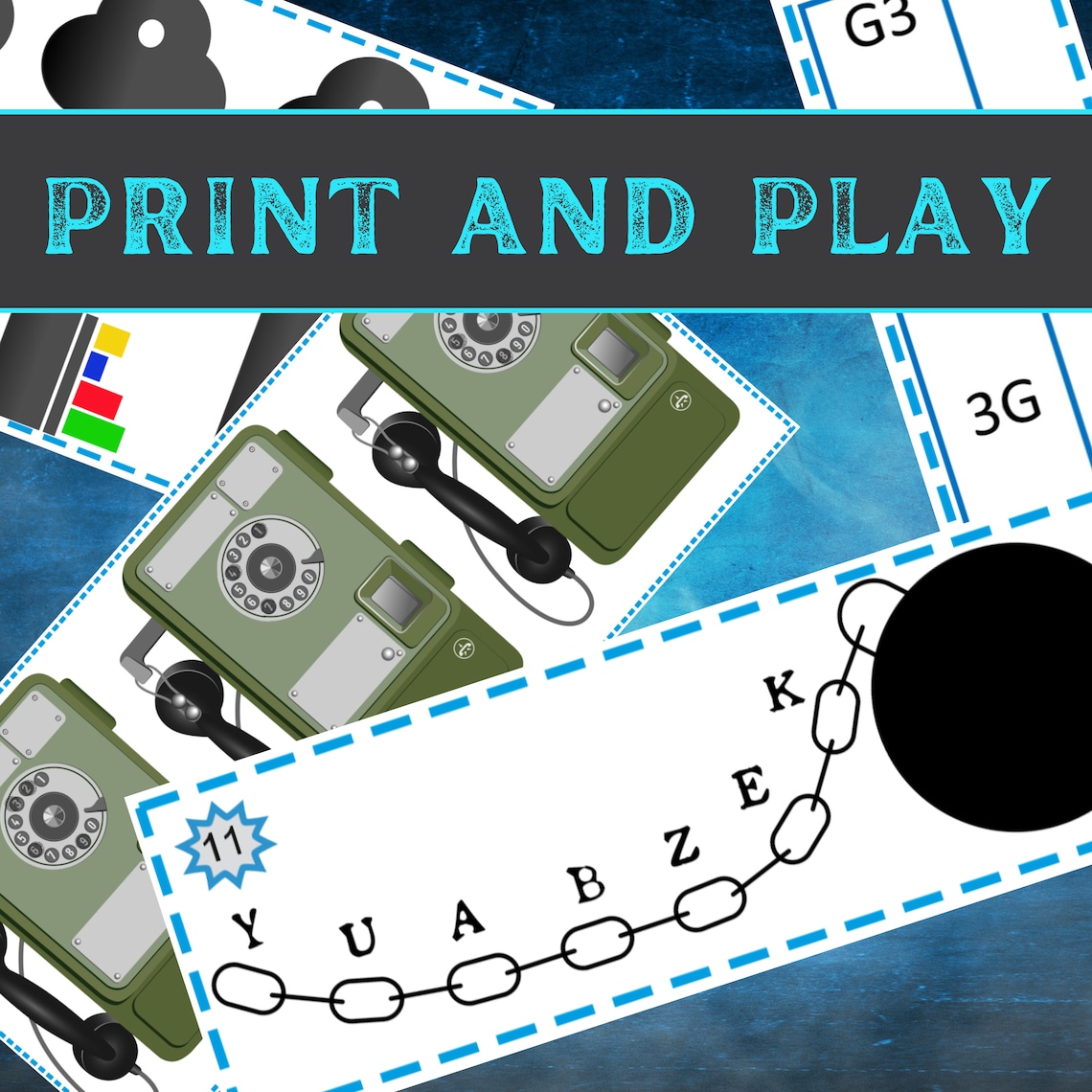 Escape Room Game Printable Prison Escape Office Teams, Adults, Teens ...