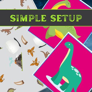 Kids Escape Room Game Printable Kit - Dinosaur Escape - DIY Party Game ...