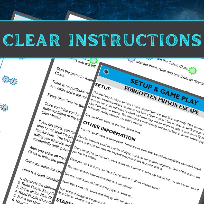 Escape Room Game Printable - Prison Escape - Office Teams, Adults ...