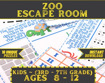 Kids Escape Room Game Printable - Video Game - DIY Party Game for Ages ...
