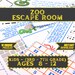 Kids Escape Room Game Printable - Zoo Escape - DIY Party Game for Ages ...