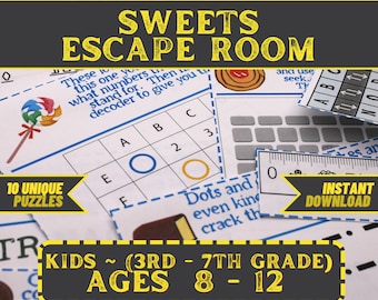 Kids Escape Room Game Printable - Video Game - DIY Party Game for Ages ...