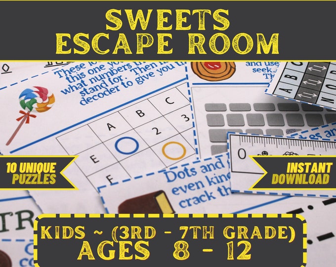 Kids Escape Room Game Printable - Party Escape - DIY Party Game for ...