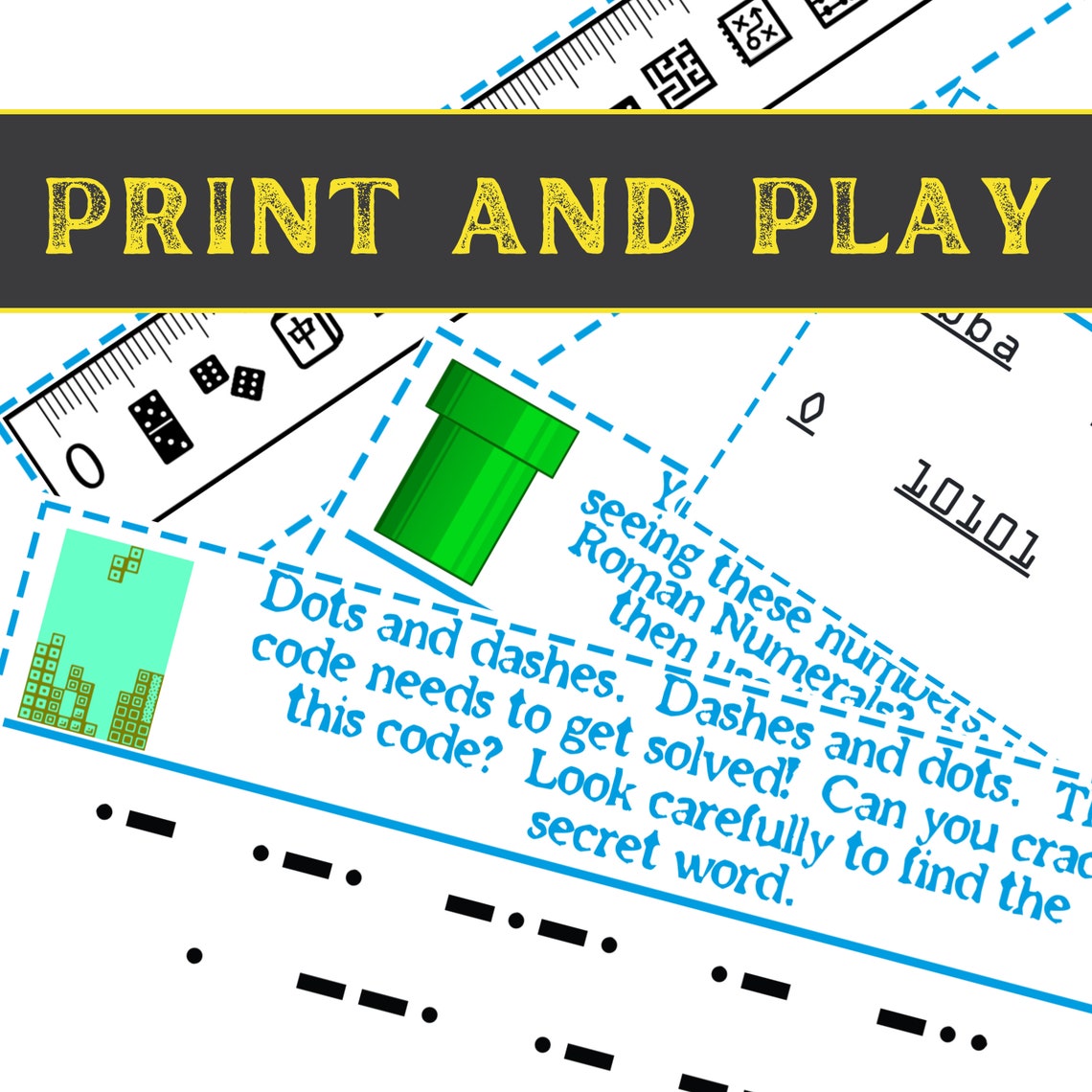 Kids Escape Room Game Printable - Video Game - DIY Party Game for Ages ...