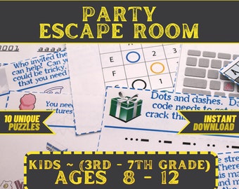 Kids Escape Room Game Printable - Video Game - DIY Party Game for Ages ...