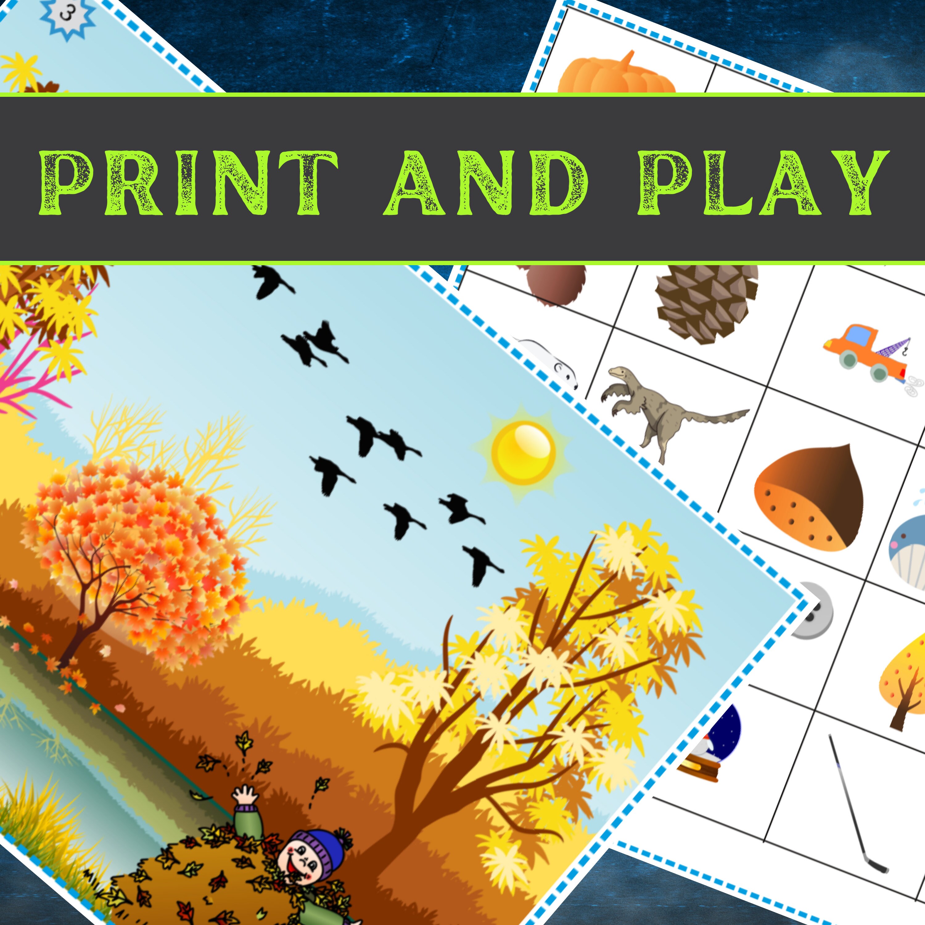 Kids Escape Room Game Printable Kit Fall Autumn Escape DIY Party Game ...