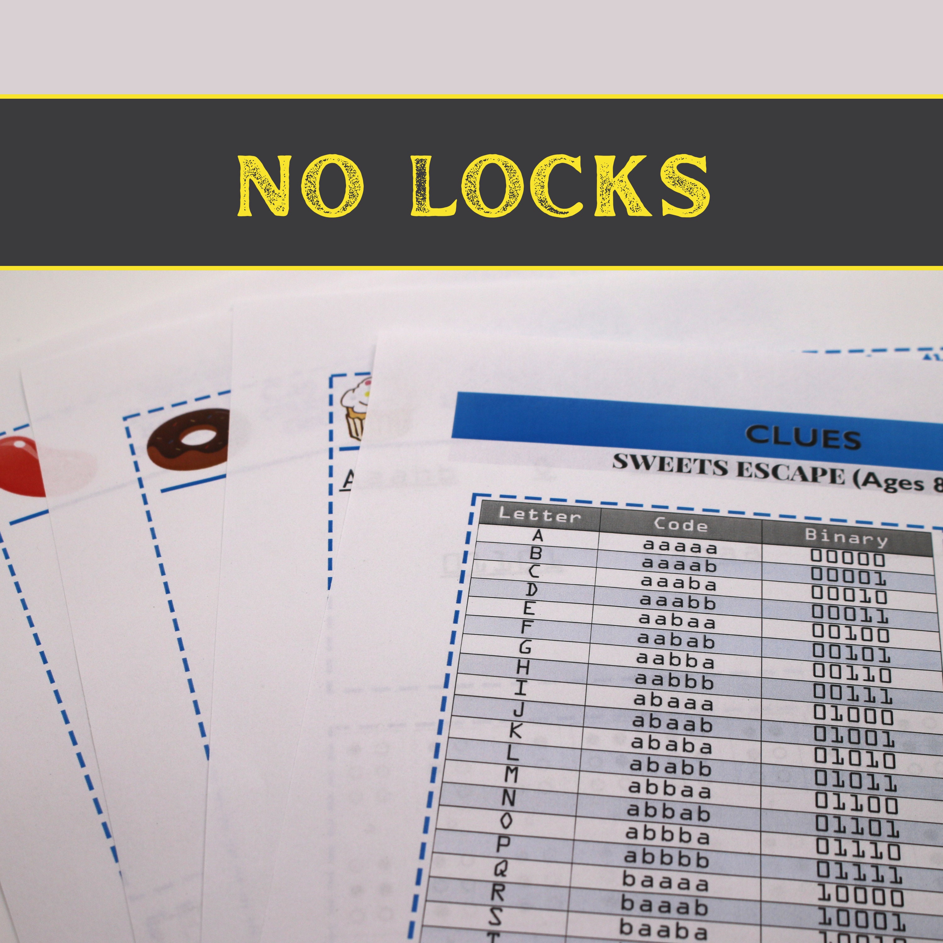 Kids Escape Room Game Printable - Sweet Escape - DIY Party Game for ...