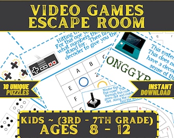 Kids Escape Room Game Printable - Party Escape - DIY Party Game for ...