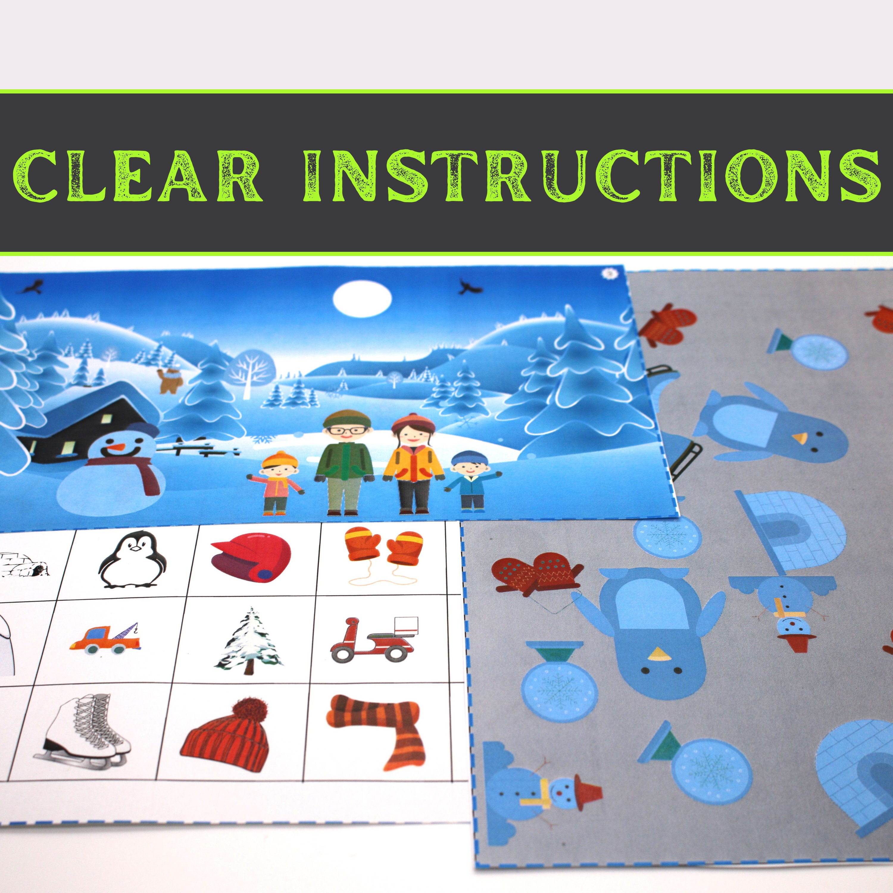 Kids Escape Room Game Printable Kit - Winter Escape - DIY Party Game ...