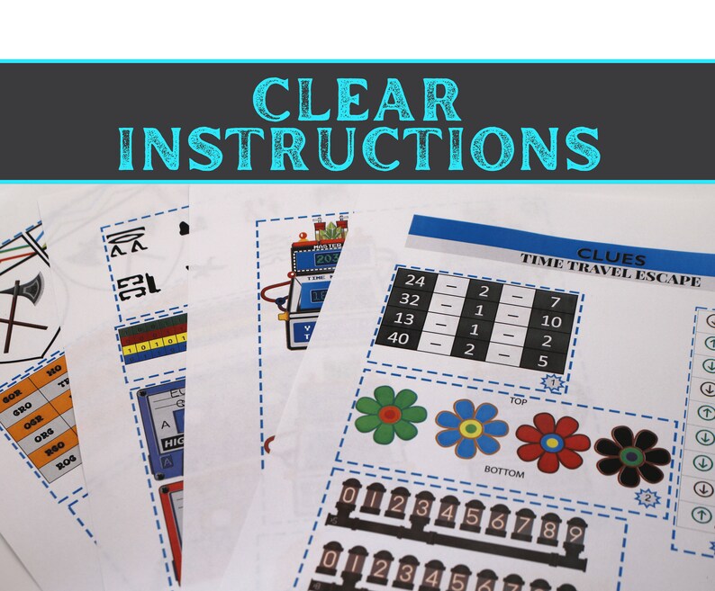 Escape Room Game Printable Time Travel Escape Office - Etsy