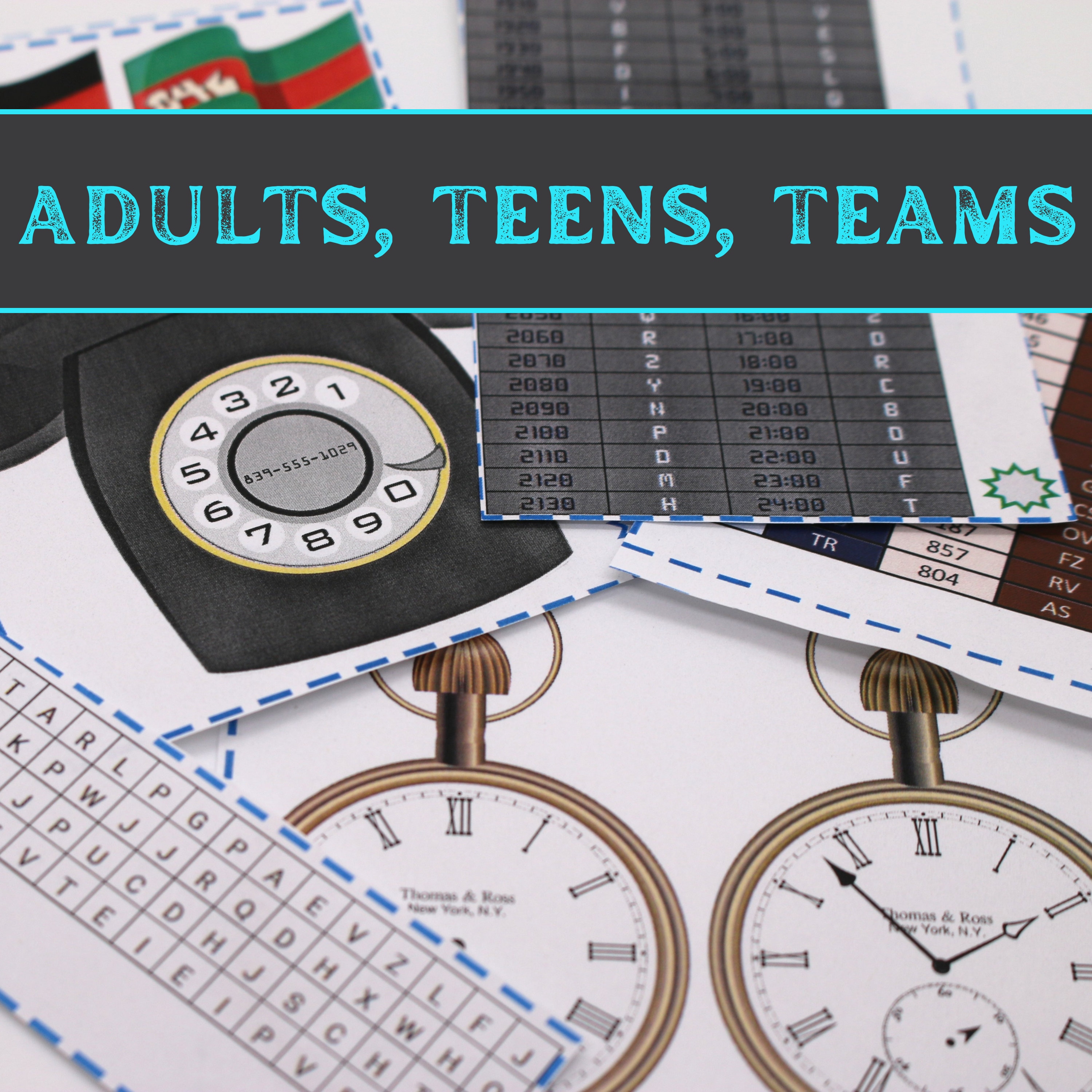 Escape Room Game Printable - Time Travel Escape - Office Teams, Adults ...