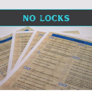 Escape Room Game Printable - Library Escape - Office Teams, Adults ...