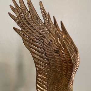 Vintage Leonard Solid Brass Eagle in Flight Statue - Etsy