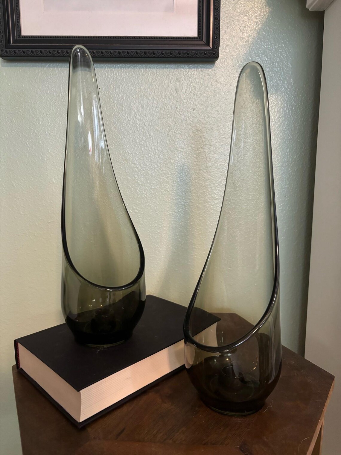 Vintage Viking Taperglow Candlestick Holder Pair in Charcoal - Etsy
