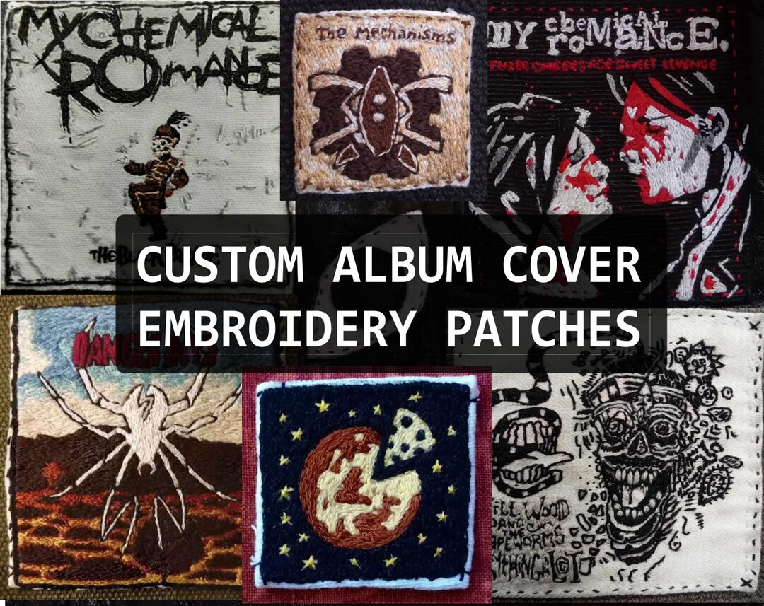Custom Album Cover Patch HAND EMBROIDERED - Etsy