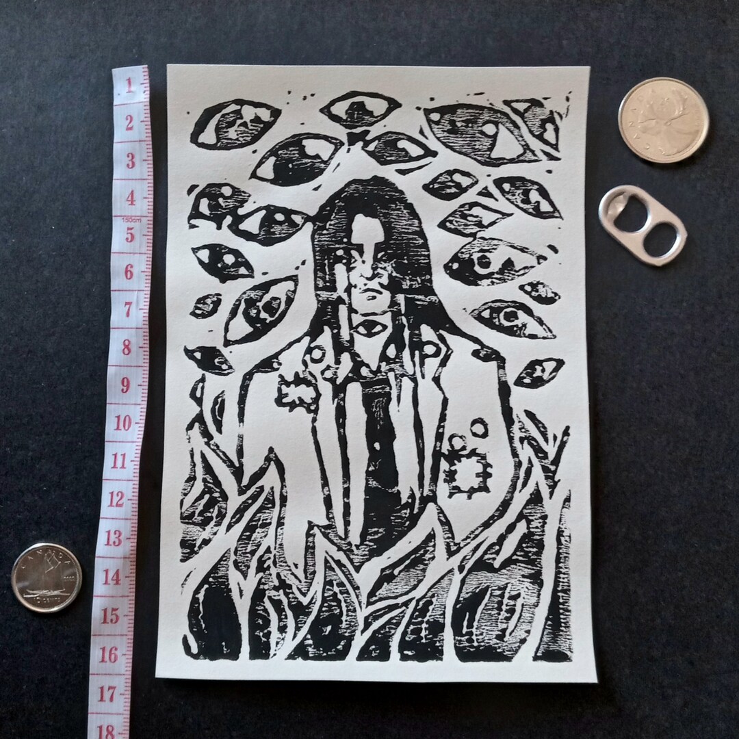 Gerry Keay TMA Linocut Print - Etsy