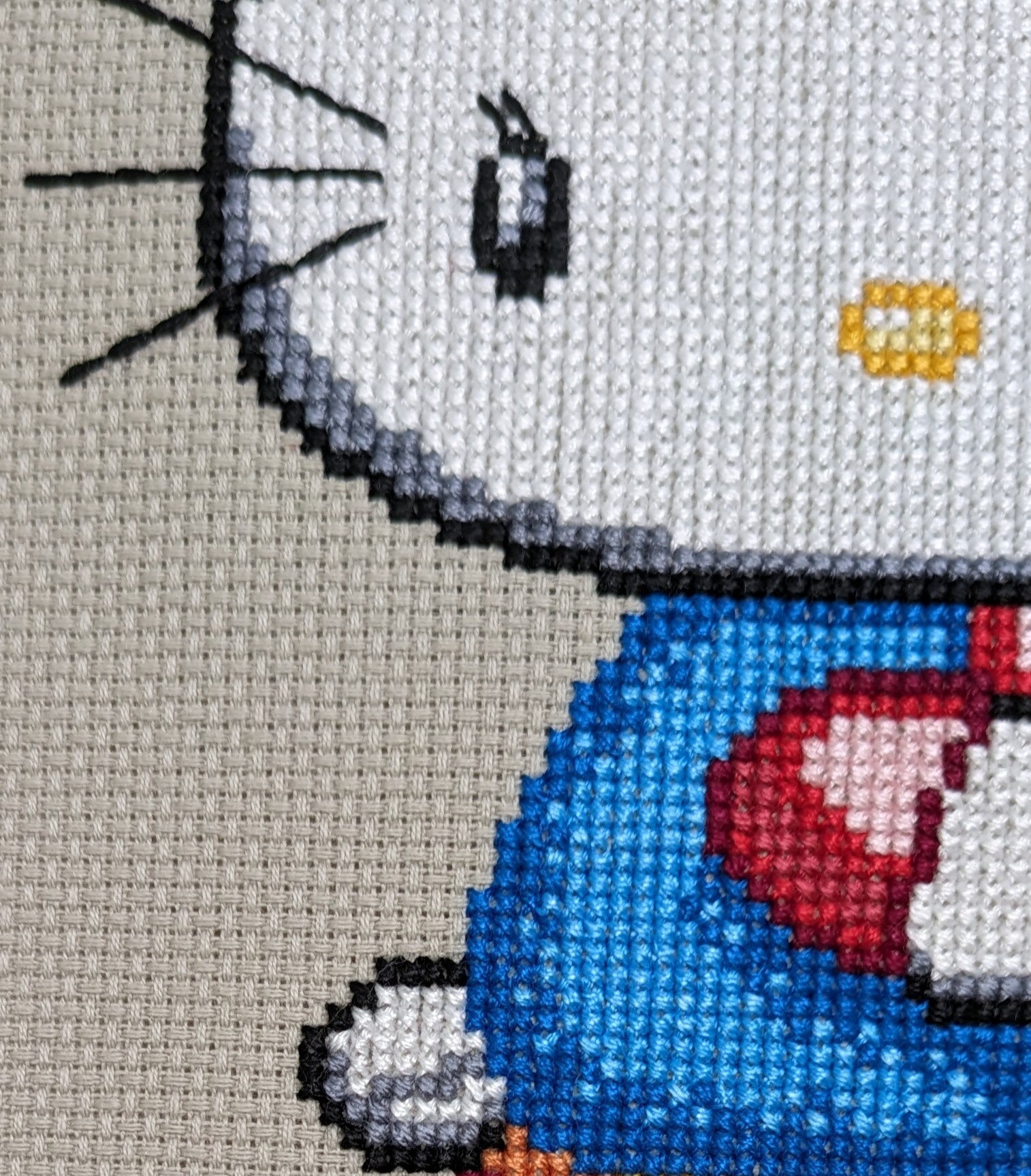 Kitty, Hello Kitty, Embroidery, Hand Made , Cross Stitch , Gift, Eco ...