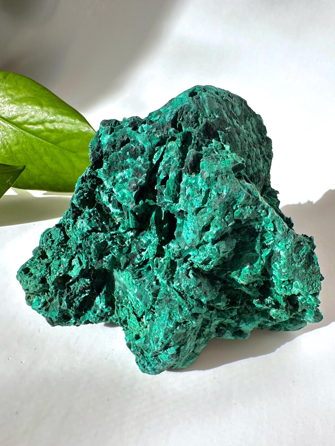 Large Chunk of Raw Malachite // Richly Saturated // Natural Botryoidal ...