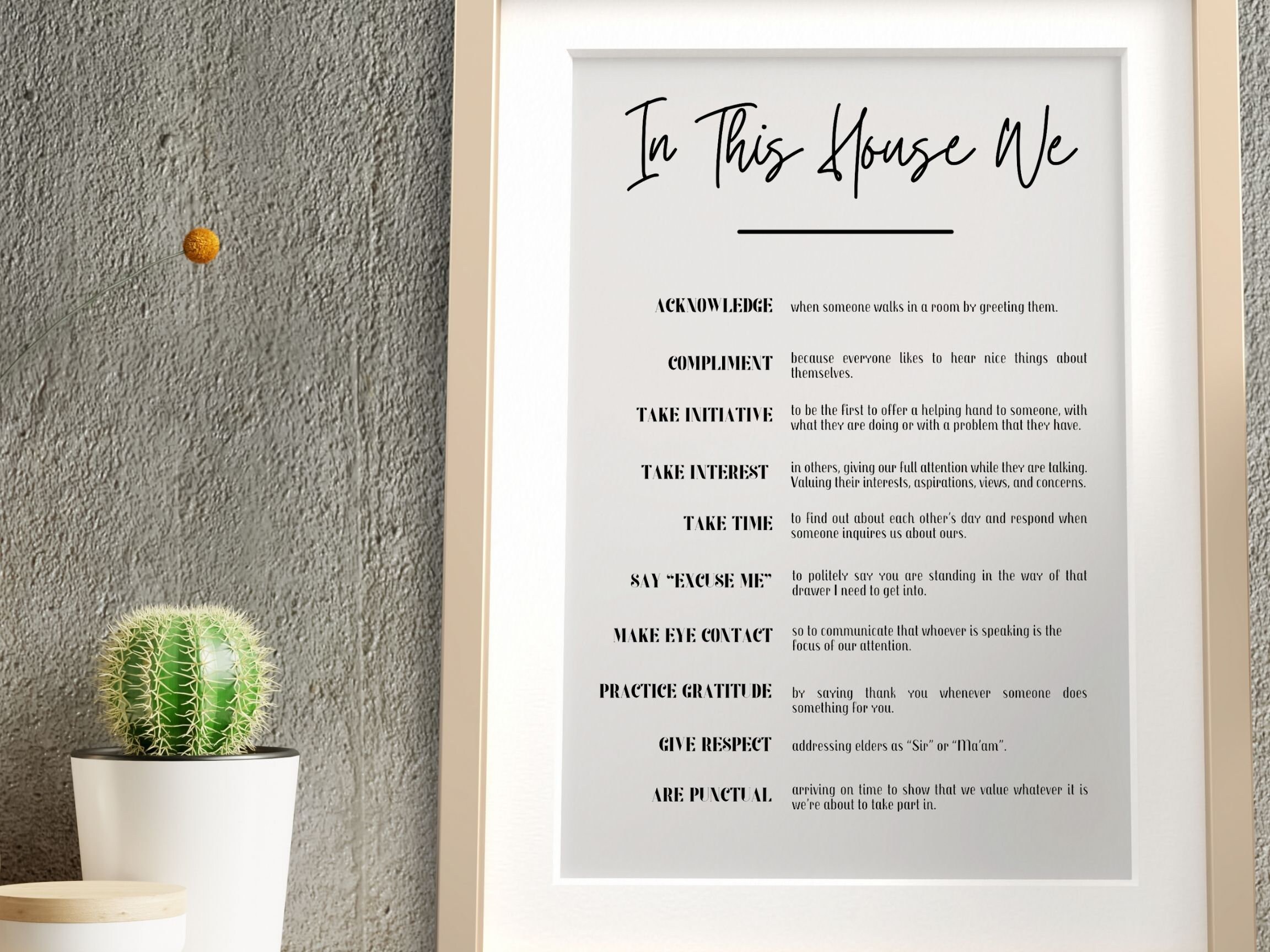 Instant Download Wall Art in This House We - Etsy