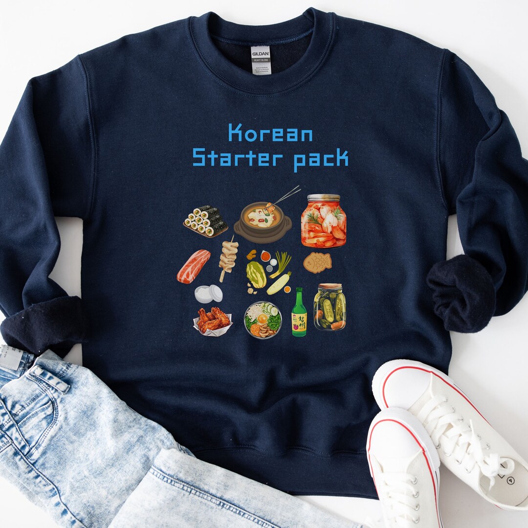 Korean Shirt Korean Starter Pack Foodie Shirt Kdrama Addict - Etsy