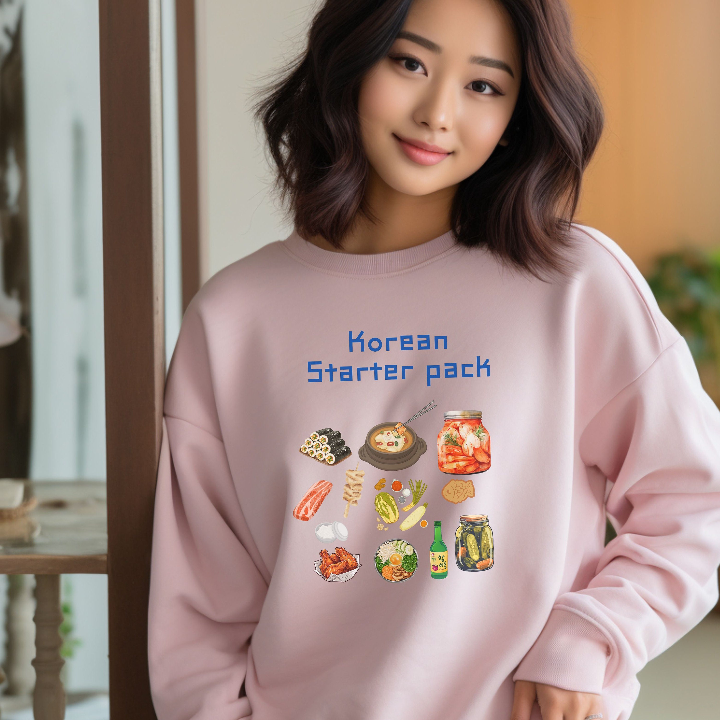 Korean Shirt Korean Starter Pack Foodie Shirt Kdrama Addict - Etsy