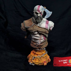 God of War Custom Kratos Bust - Etsy