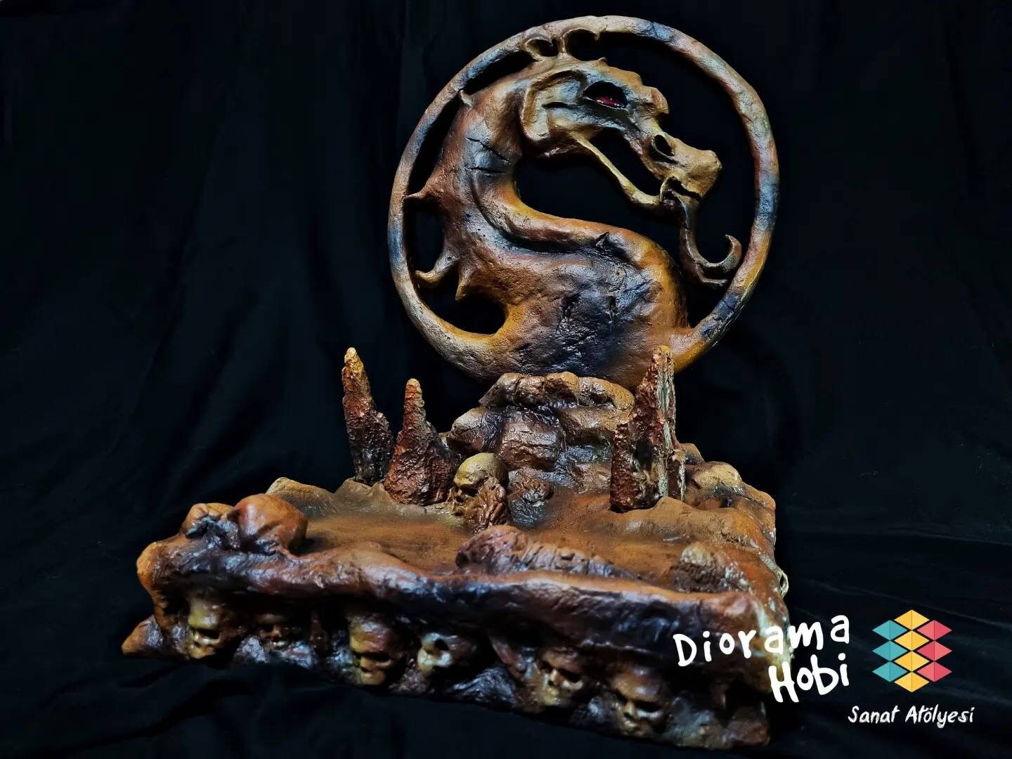 Mortal Kombat 1995 Custom Scorpion Statue & Diorama - Etsy