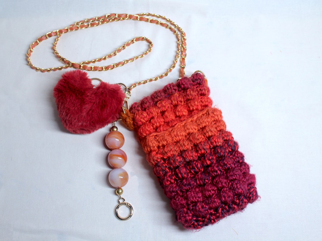 Handmade Bobble Stitch Crossbody Bag - Etsy